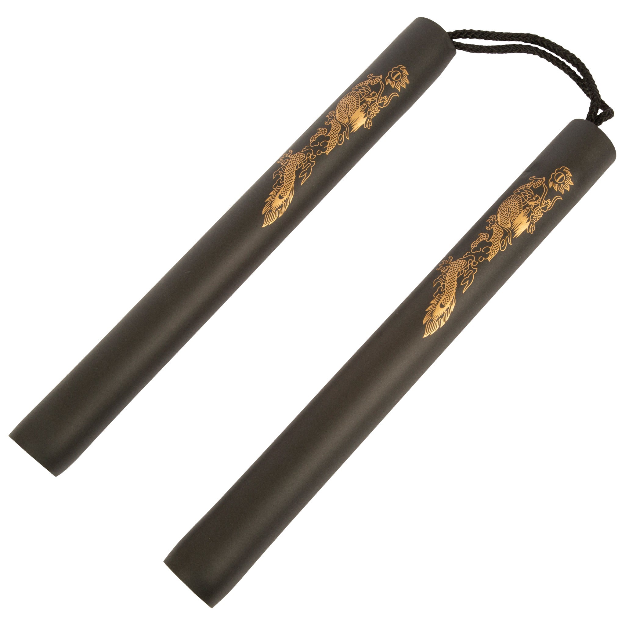 Practice Foam Chuck Nunchaku Nunchuck With Dragon II w/String