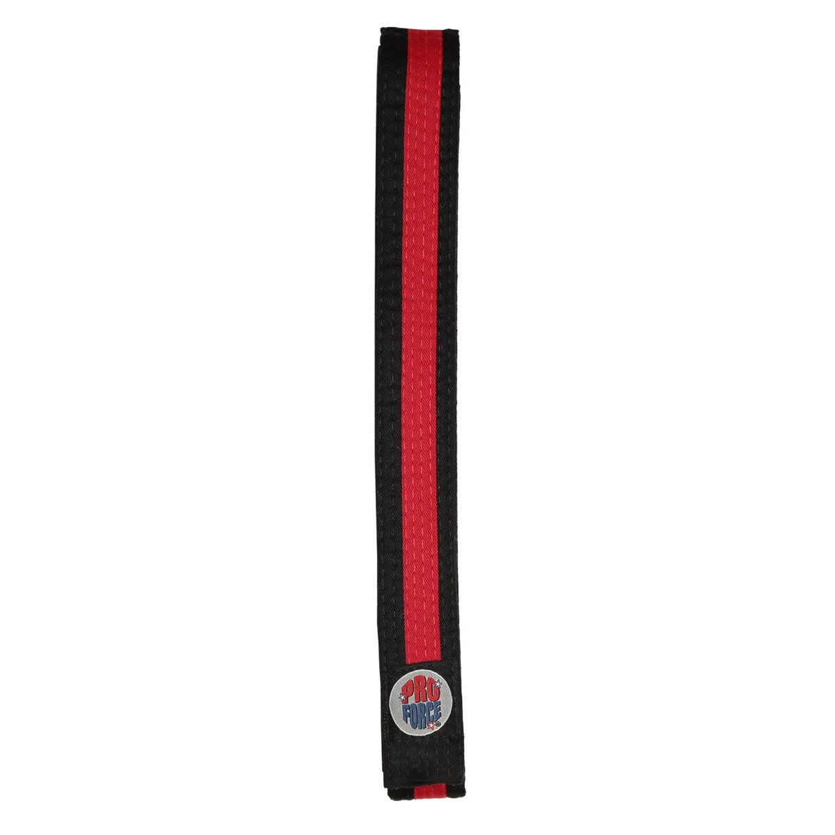 ProForce® II 1.5" Double Wrap Color Striped Black Karate Belt